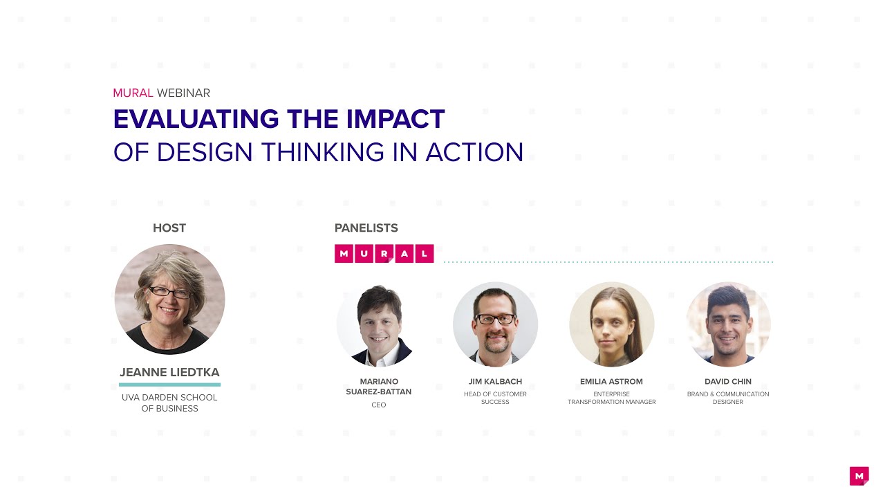 EVALUATING THE IMPACT OF DESIGN THINKING IN ACTION (Mural Webinar Video ...