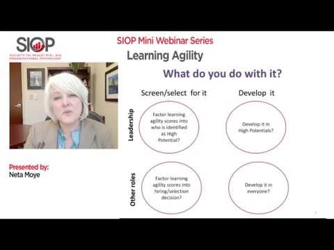 Learning Agility Video - University Webinars